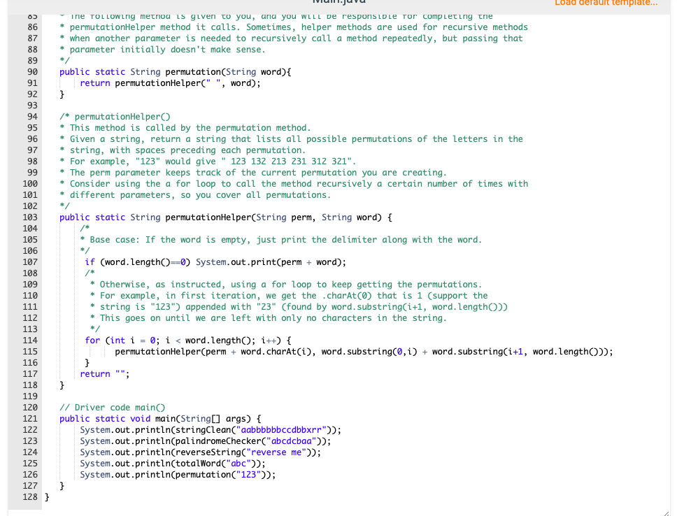 Solved 13.11 Recursion Practice For this assignment, you | Chegg.com