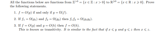 Solved All the functions below are functions from | Chegg.com