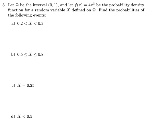 Solved 3. Let 2 be the interval (0,1), and let f(x) = 4.2.3 | Chegg.com