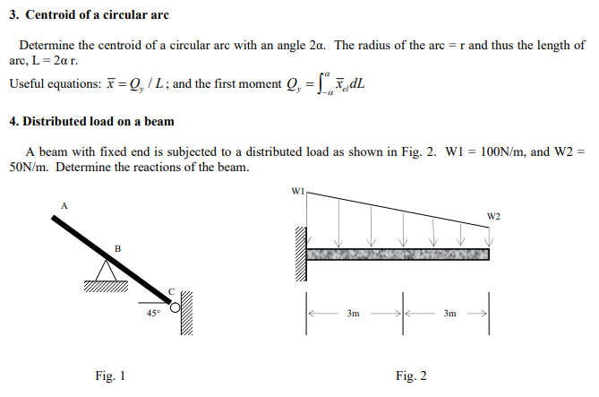 Solved Determine the centroid of a circular arc with an | Chegg.com