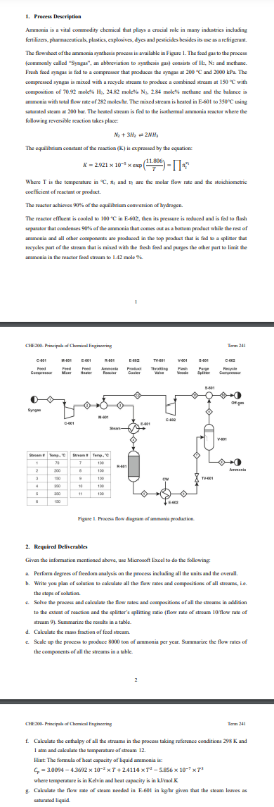 Solved solve the attached chemical engineering process | Chegg.com