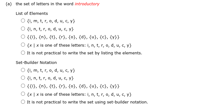 Solved Sets can be described in three ways: verbally, by | Chegg.com