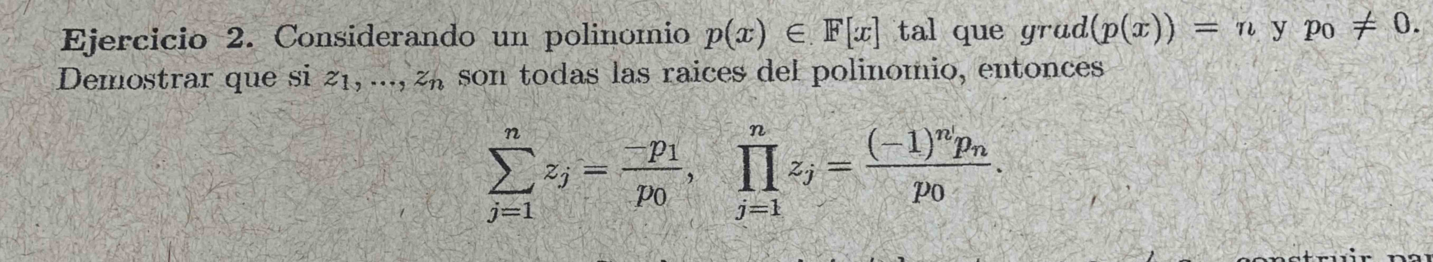 Ejercicio 2. ﻿Considerando un polinomio p(x)inF[x] | Chegg.com