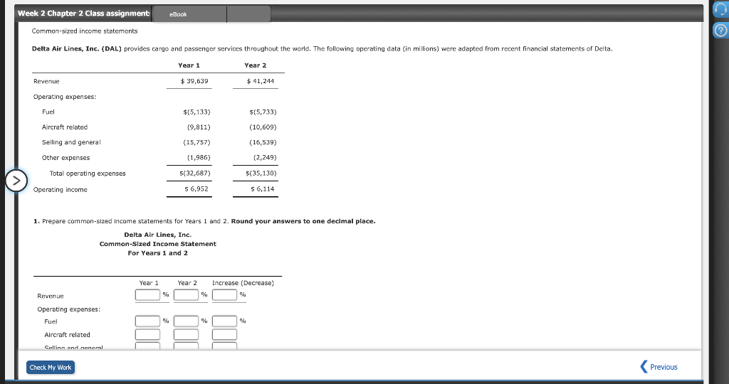1. Prepare common-sized income statements for Years 1 | Chegg.com