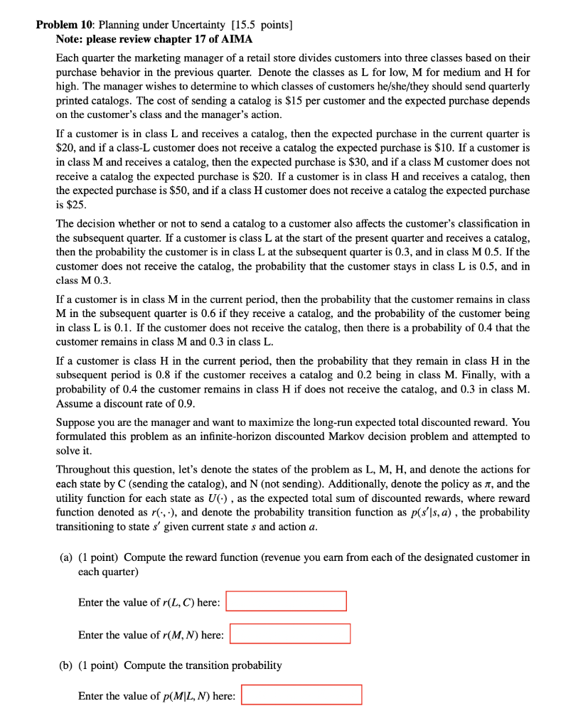 Solved Part 2: Consider a graph search problem where: 1. | Chegg.com