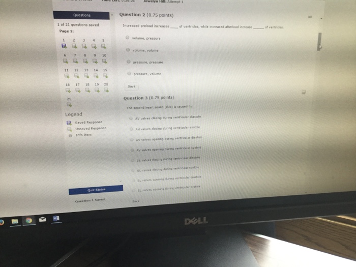 Solved Increased preload increases ___ of ventricles, white | Chegg.com