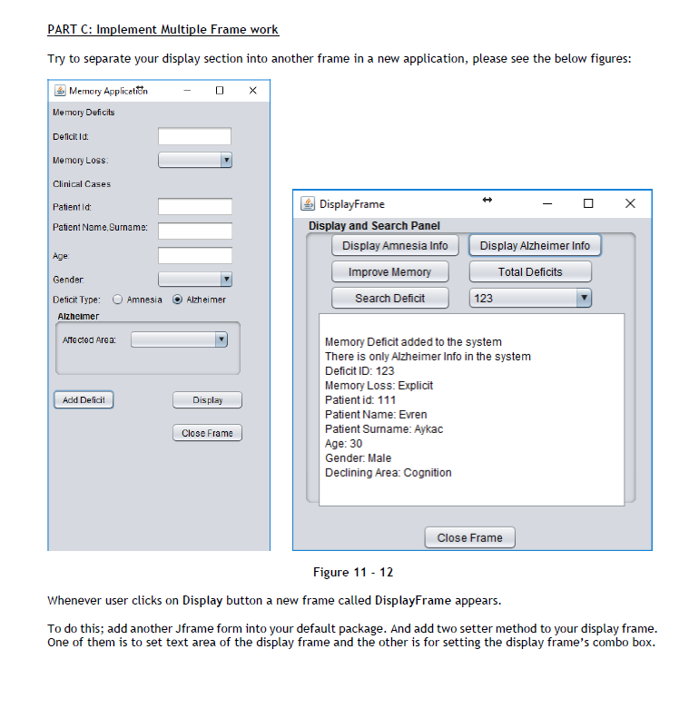 Solved JAVA GUI- OOP Your code structure will be suitable | Chegg.com