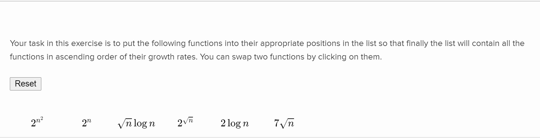 Solved Your Task In This Exercise Is To Put The Following 