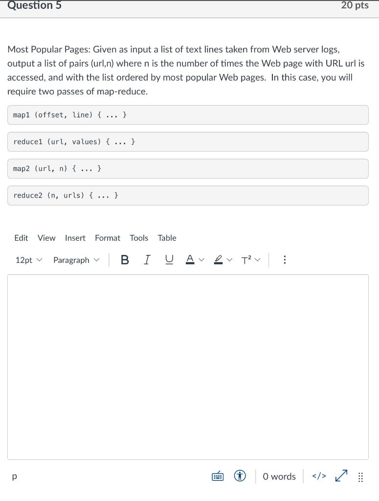 Solved provide a pseudo-code solution. Assume an | Chegg.com