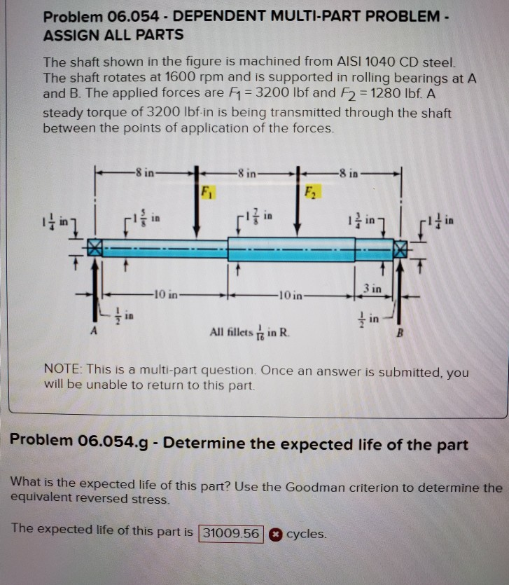 Solved Problem 06.054 - DEPENDENT MULTI-PART PROBLEM - | Chegg.com