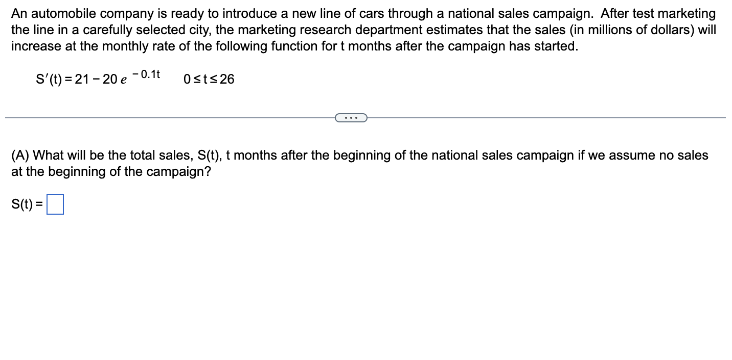 Solved An automobile company is ready to introduce a new | Chegg.com