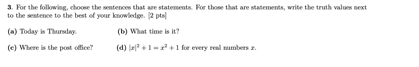 Solved (Discrete mathematics) (Multiple choice; True/False): | Chegg.com