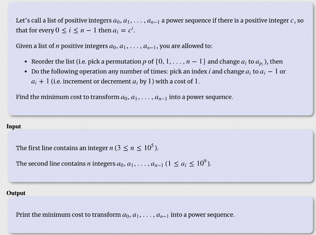 Solved Let's call a list of positive integers do, dj, | Chegg.com