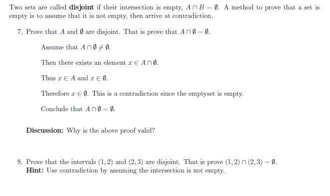 Solved Two sets are called disjoint if their intersection is | Chegg.com Solved Two sets are called disjoint if their intersection is | Chegg.com