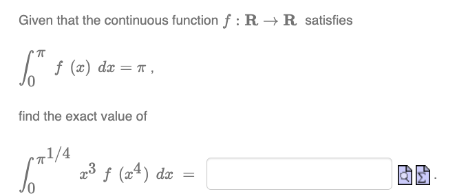 Solved Given that the continuous function f:R→R satisfies | Chegg.com