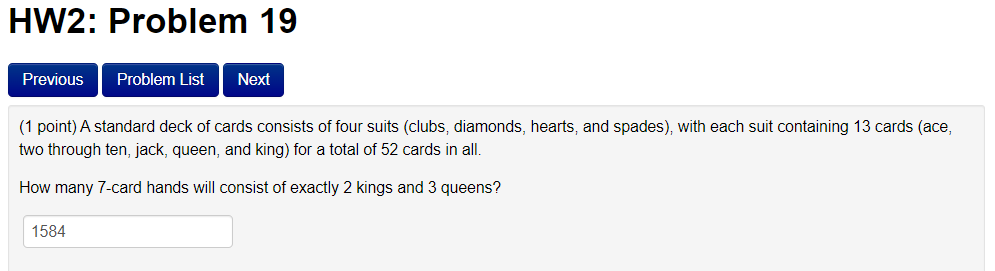 Solved HW2: Problem 19 Previous Problem List Next (1 point) | Chegg.com