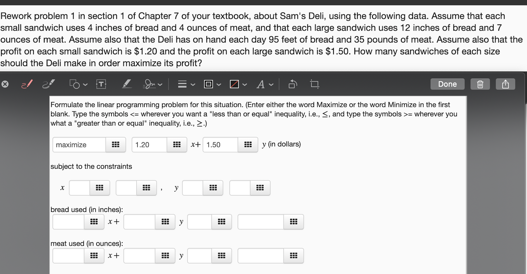 Solved Rework problem 1 in section 1 of Chapter 7 of your | Chegg.com