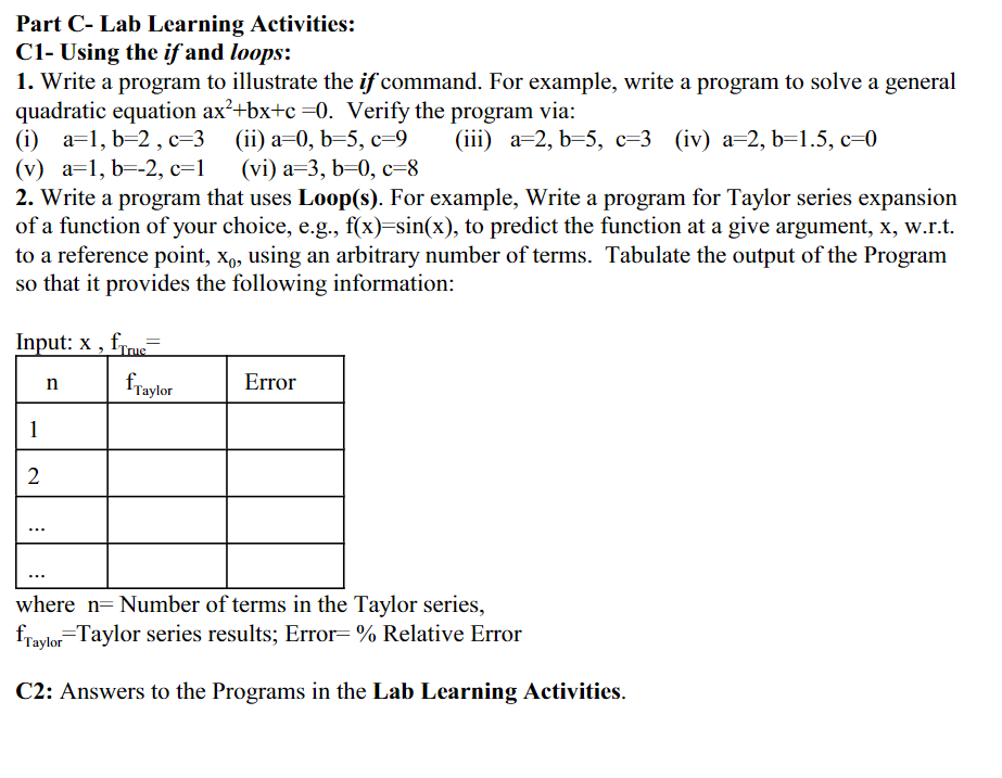 Solved Objectives: to gain programming skills using MATLAB. | Chegg.com