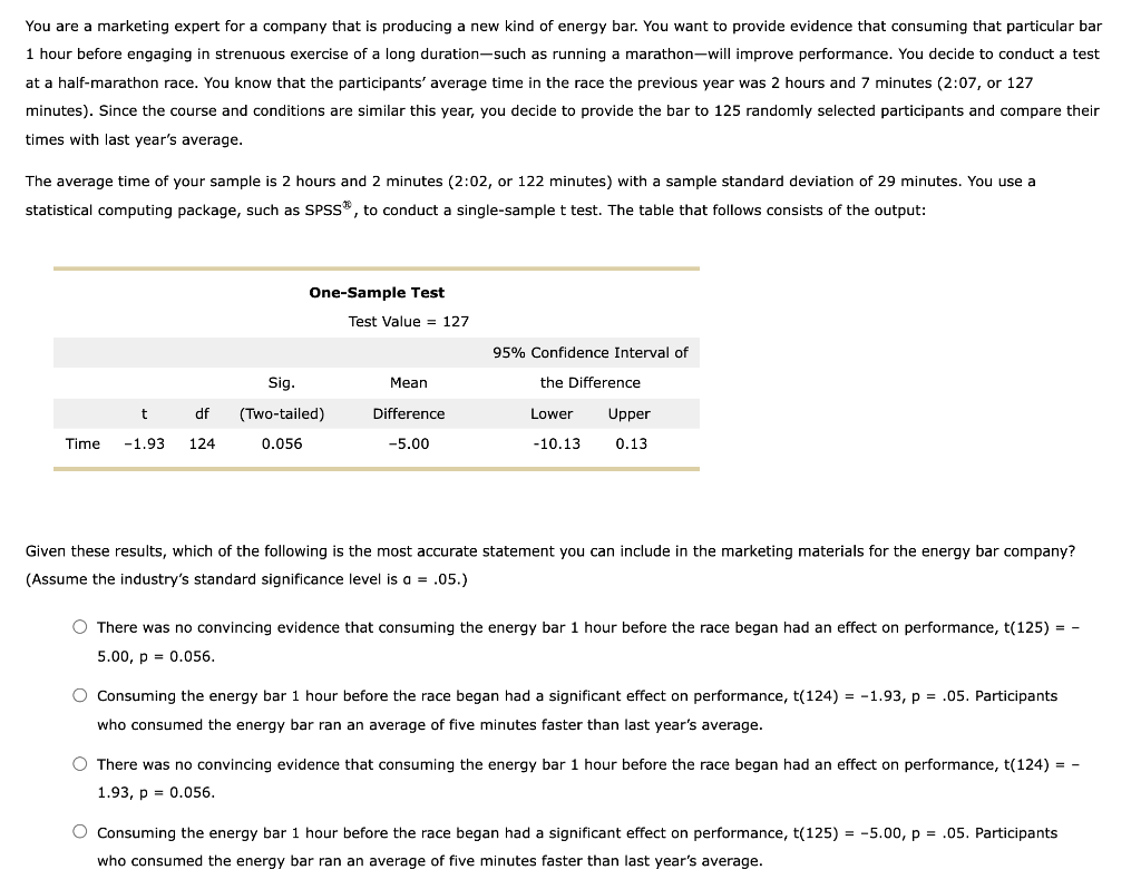 Solved You are a marketing expert for a company that is | Chegg.com