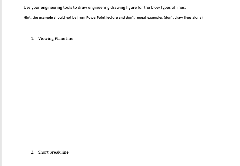 Solved Use your engineering tools to draw engineering | Chegg.com