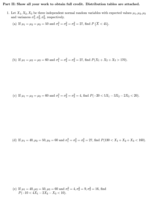 Solved Please show ALL WORK step by step and DO NOT use R or | Chegg.com