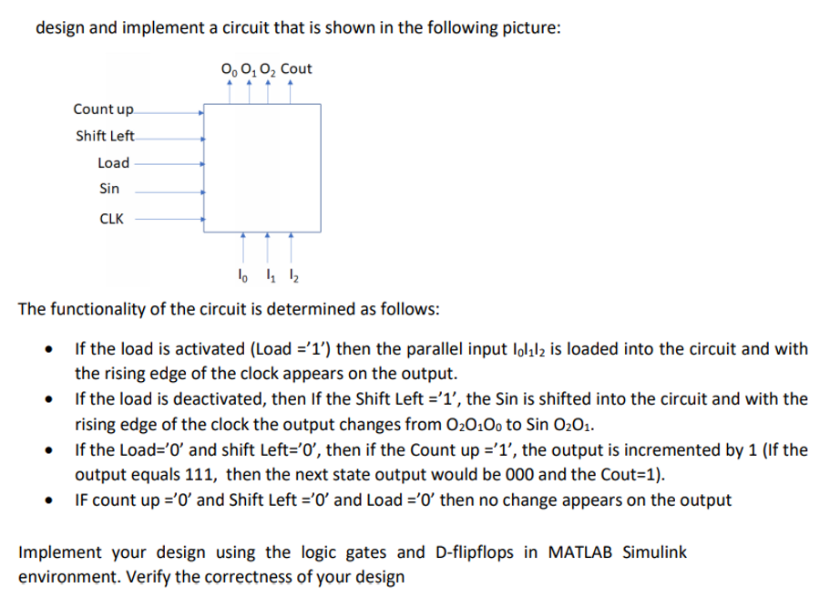 Design And Implement A Circuit That Is Shown In The 