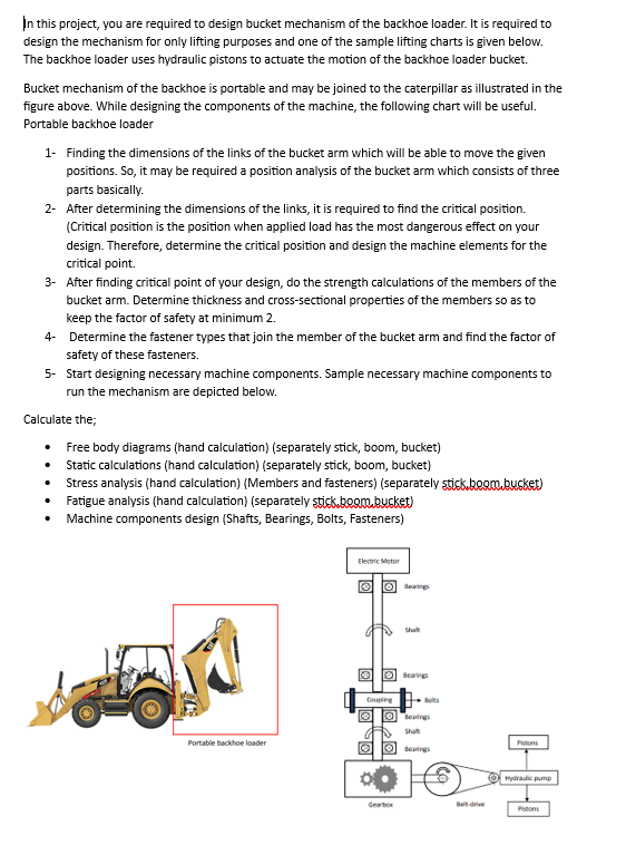 In this project, you are required to design bucket | Chegg.com