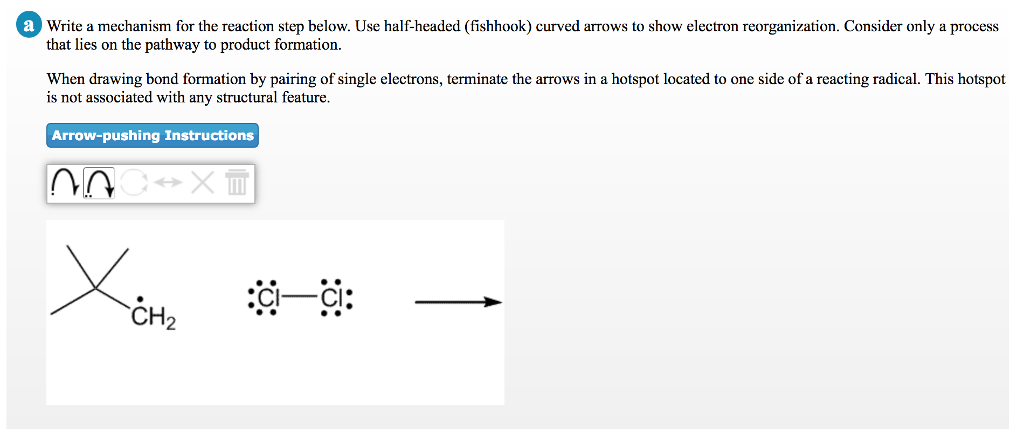 Solved a Write a mechanism for the reaction step below. Use | Chegg.com