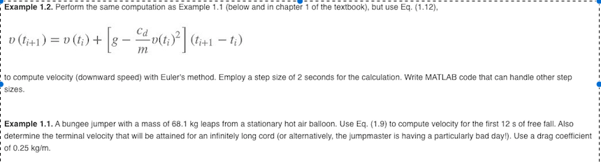 Solved Example 1.2. Perform the same computation as Example | Chegg.com