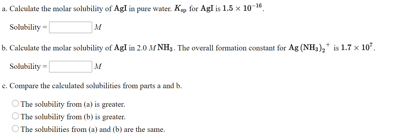 Solved Solubility Product Constants (Ksp at 25 °C) Type | Chegg.com