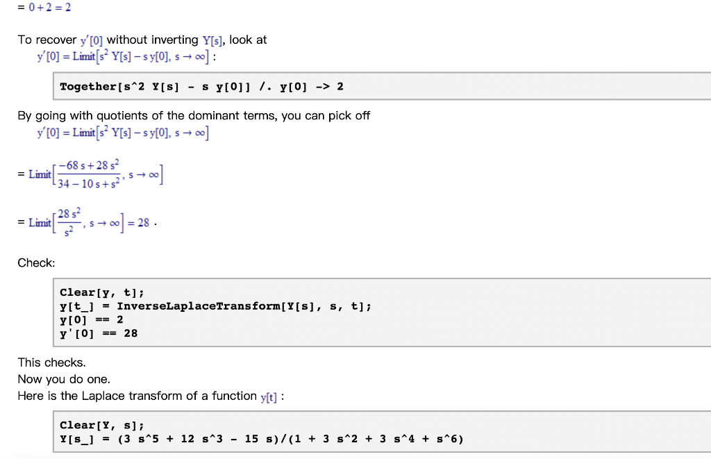 Solved G.9.a.i) The Laplace transform of a function | Chegg.com