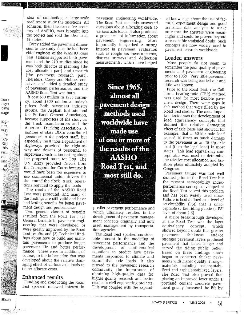 Solved Read this article and summarize the AASHO Road Test | Chegg.com