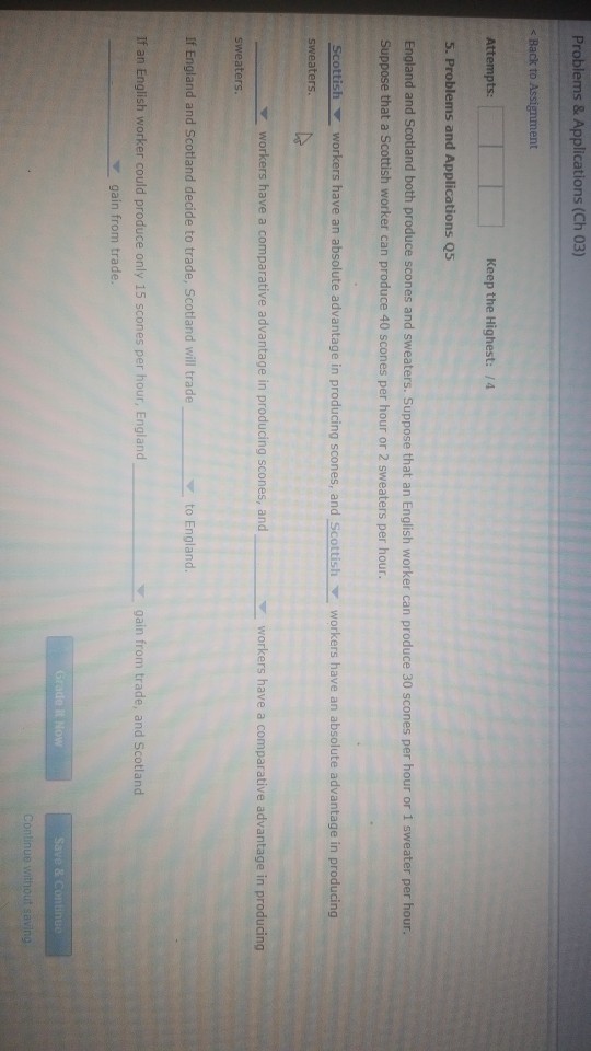 Solved Problems & Applications (Ch 03) Keep the Highest: /4 | Chegg.com