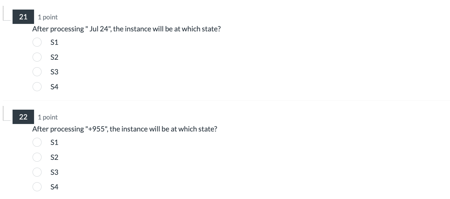 1 point After processing " Jul 24", the instance | Chegg.com