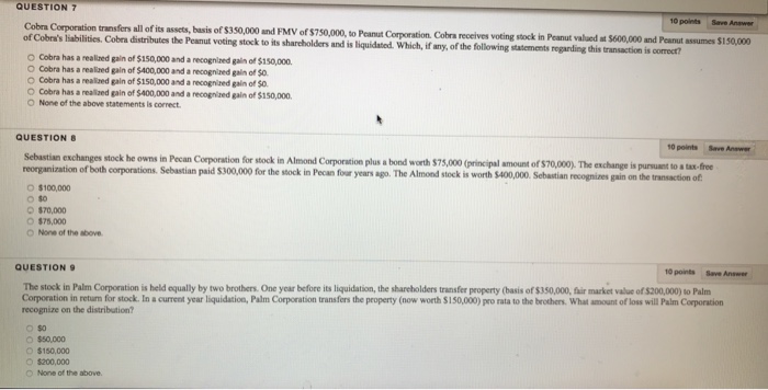 Solved QUESTION 7 Cobm Corponation trensfers allofits | Chegg.com