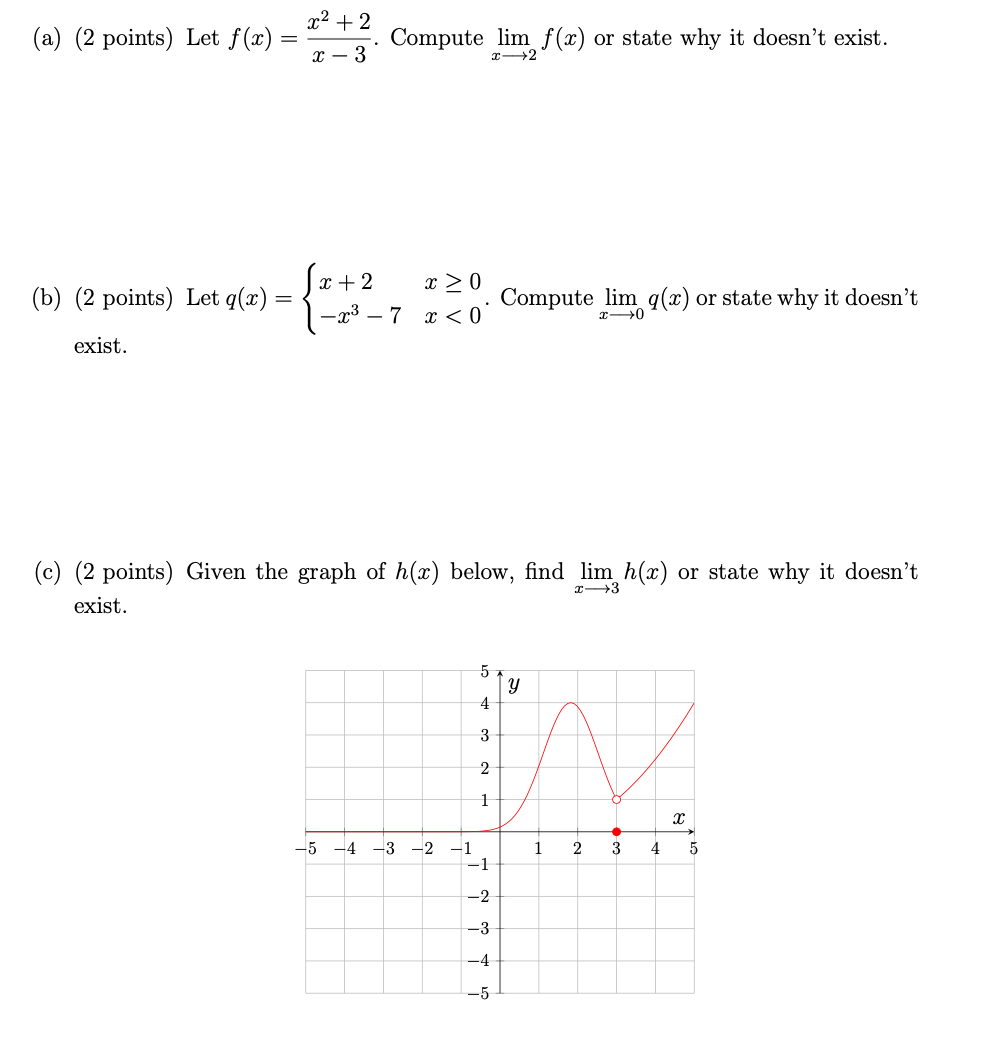 Solved Find The Value For K That Makes The Following