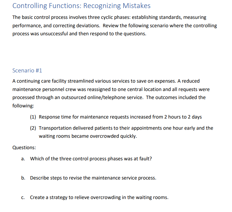 Solved Controlling Functions: Recognizing Mistakes The basic | Chegg.com