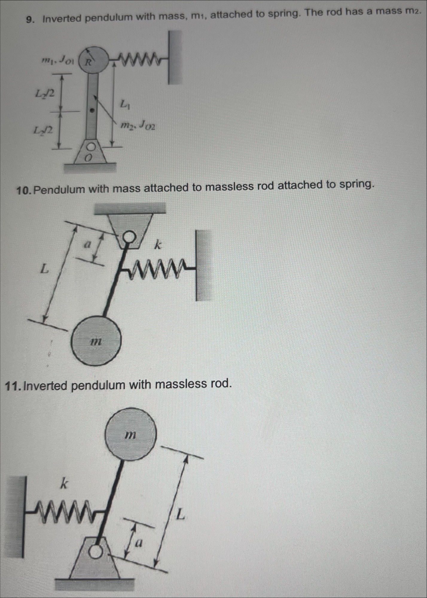 Solved using conservation of energy method to find the DE | Chegg.com