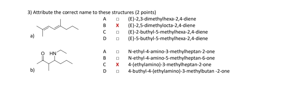 Solved Attribute the correct name to these structures (2 | Chegg.com