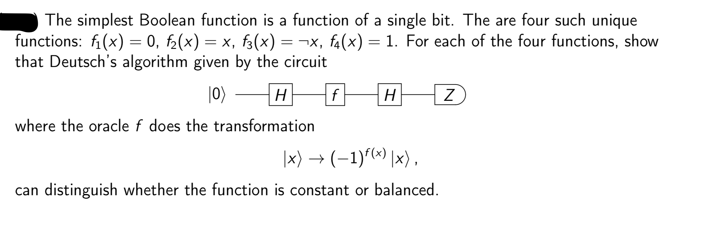 The simplest Boolean function is a function of a | Chegg.com