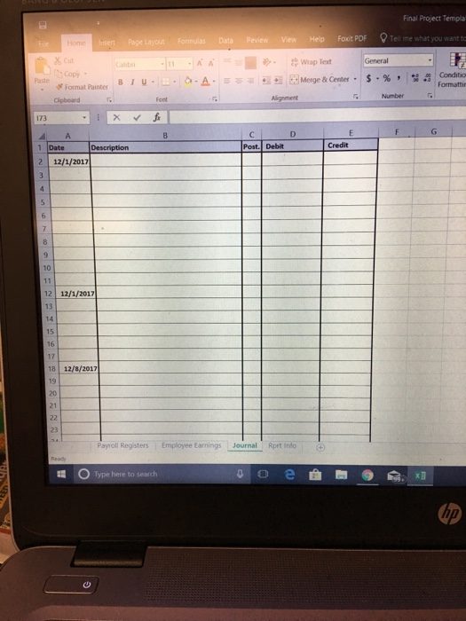 One-Month Project templates needed to complete these | Chegg.com