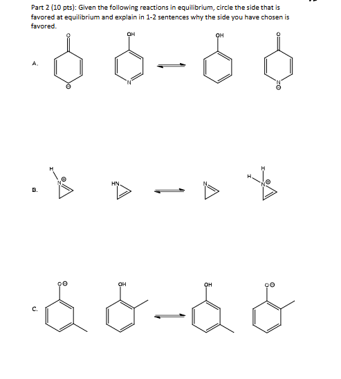 Solved Part 2 (10 ﻿pts): Given the following reactions in | Chegg.com