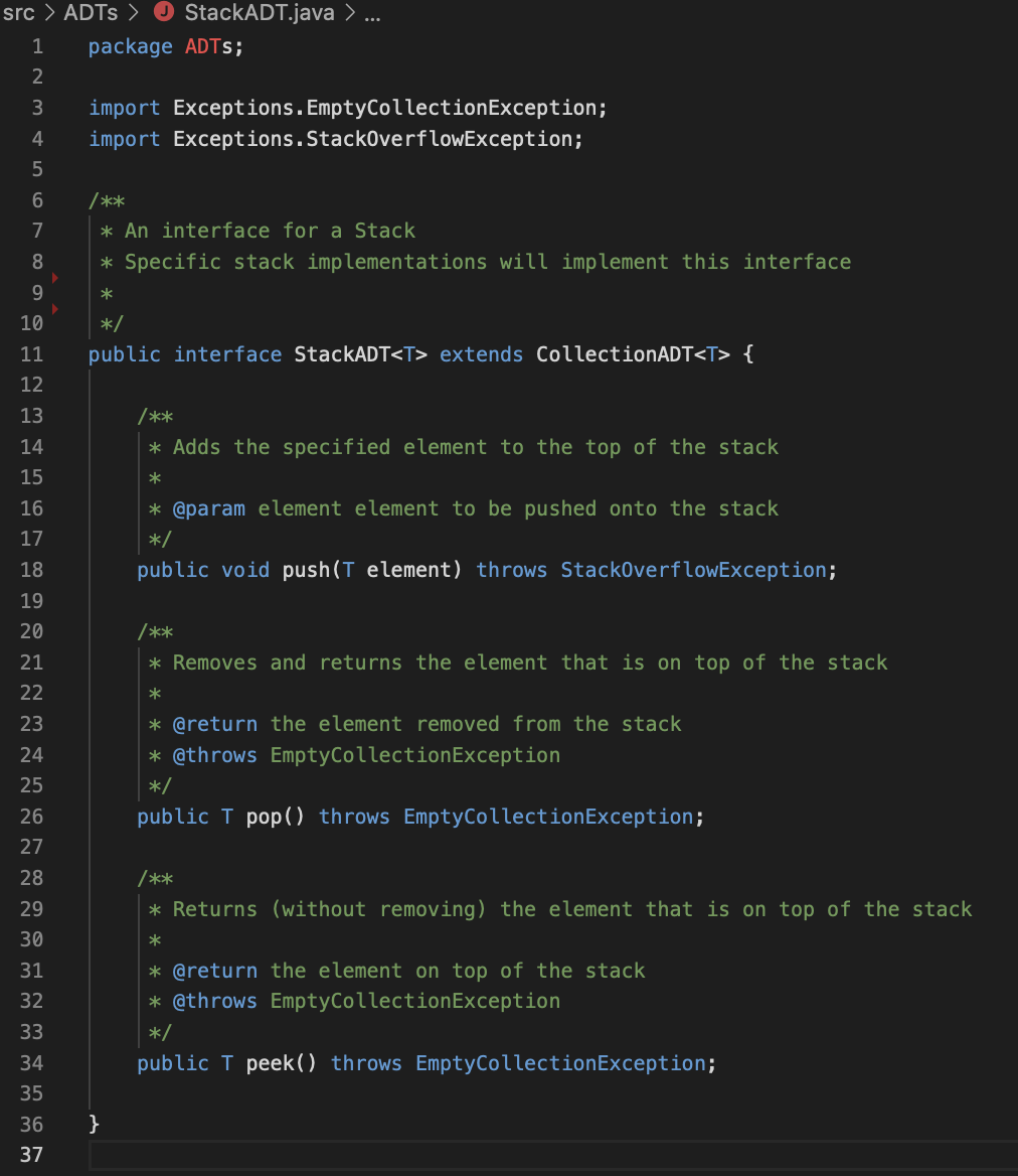 Solved Your goal is to implement according to the interface× | Chegg.com