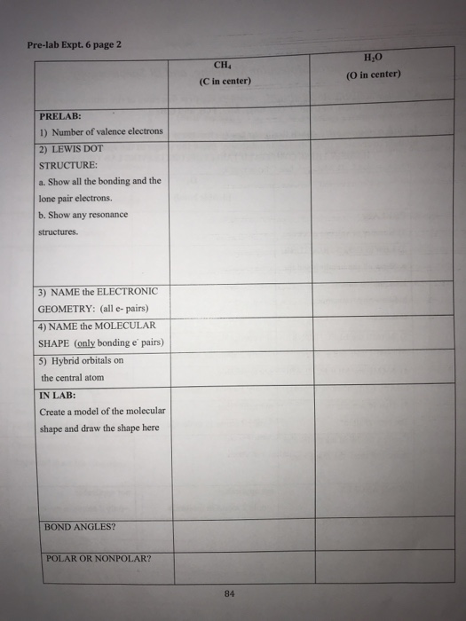Solved Vsepr Structures Molecular Modeling And Ir