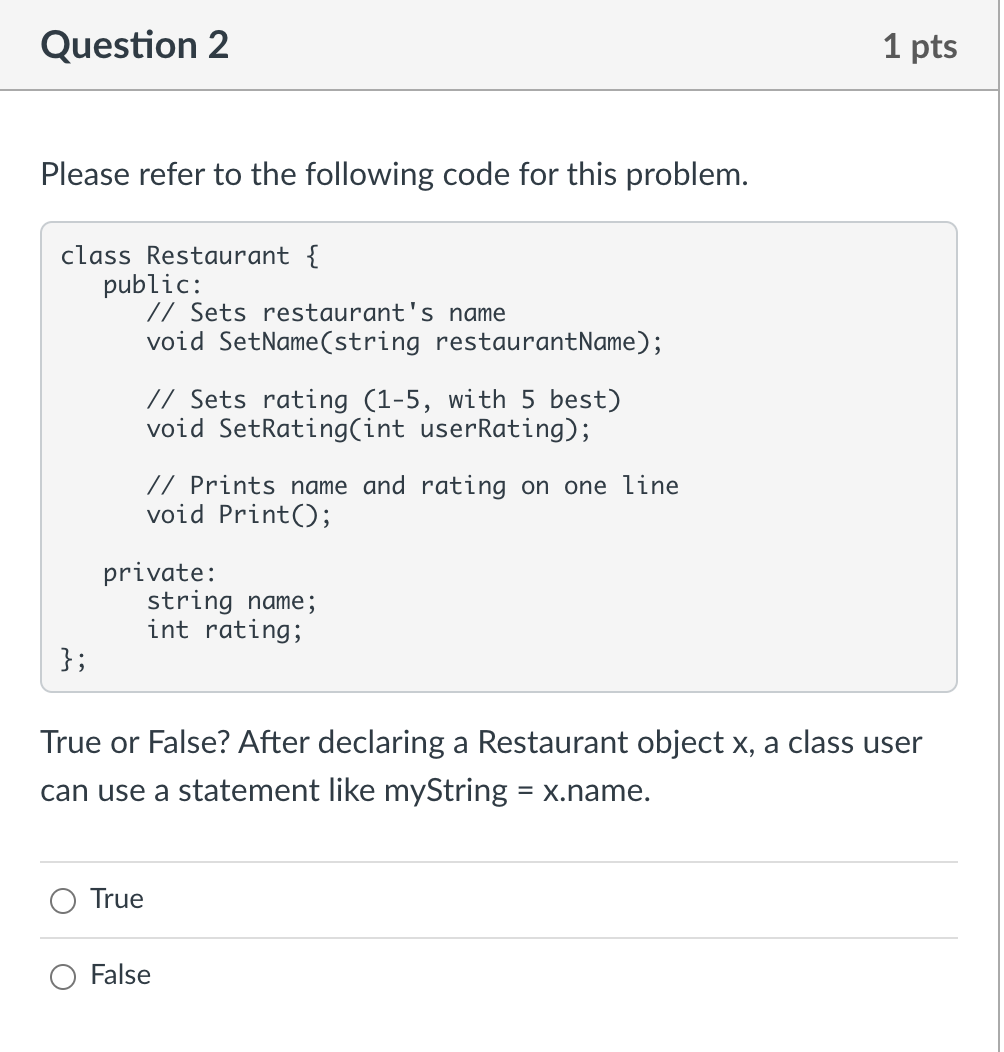 Solved Please refer to the following code for this problem. | Chegg.com