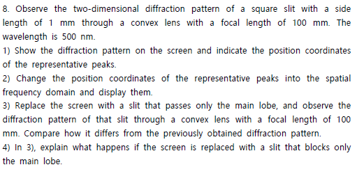 8. Observe the two-dimensional diffraction pattern of | Chegg.com