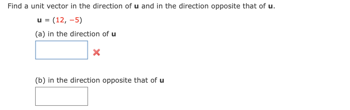 Solved Find a unit vector in the direction of u and in the | Chegg.com