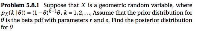 Solved Problem 5.8.1 Suppose that X is a geometric random | Chegg.com