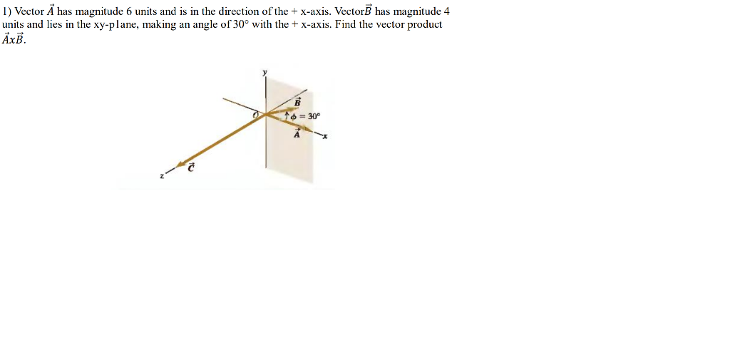Solved 1 Vector A Has Magnitude 6 Units And Is In The