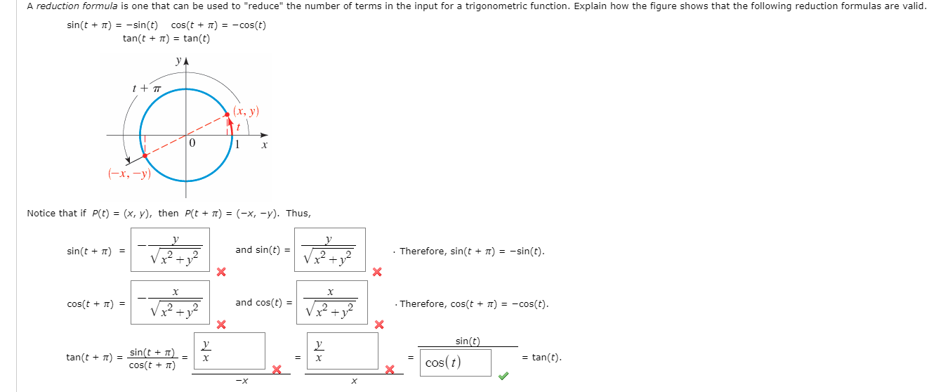 Solved A reduction formula is one that can be used to | Chegg.com